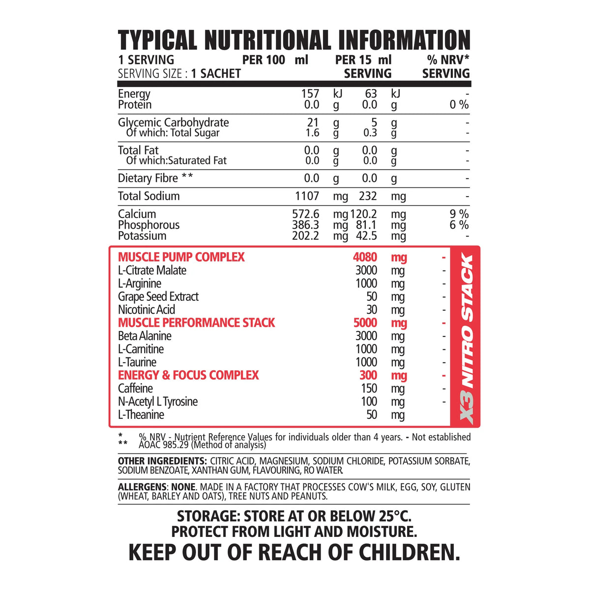 Nitro Rush Cosmic Punch Sachet Box (30) – Snatching Llama