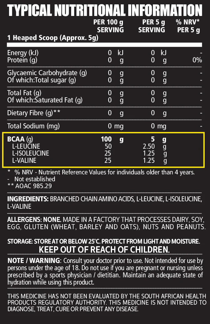 NPL BCAA 5000 150g – Snatching Llama